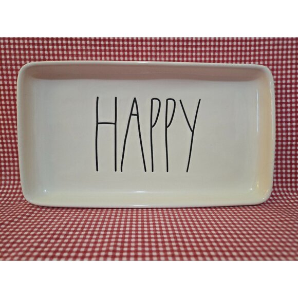 Rae Dunn | Kitchen | Rae Dunn Artisan Collection Happy Rectangular ...